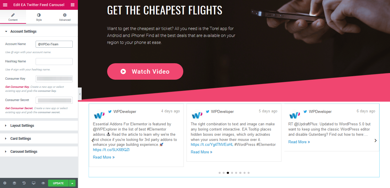 Twitter Feed Carousel | Essential Addons for Elementor Twitter Feed Carousel | Essential Addons for Elementor