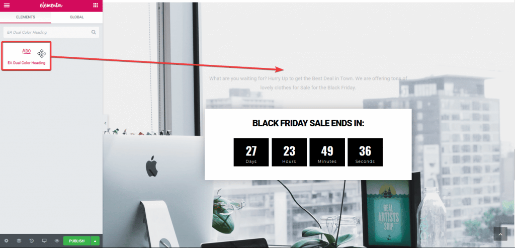Dual Color Heading | Essential Addons for Elementor