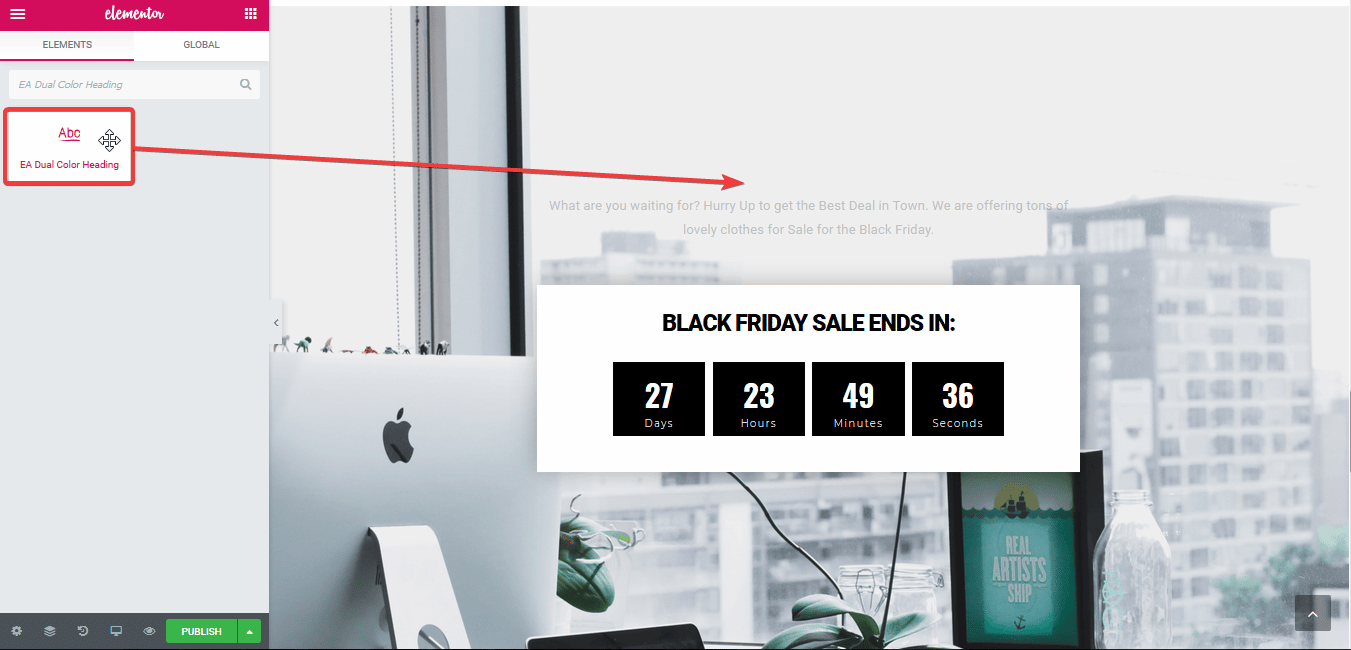 Dual Color Heading | Essential Addons for Elementor