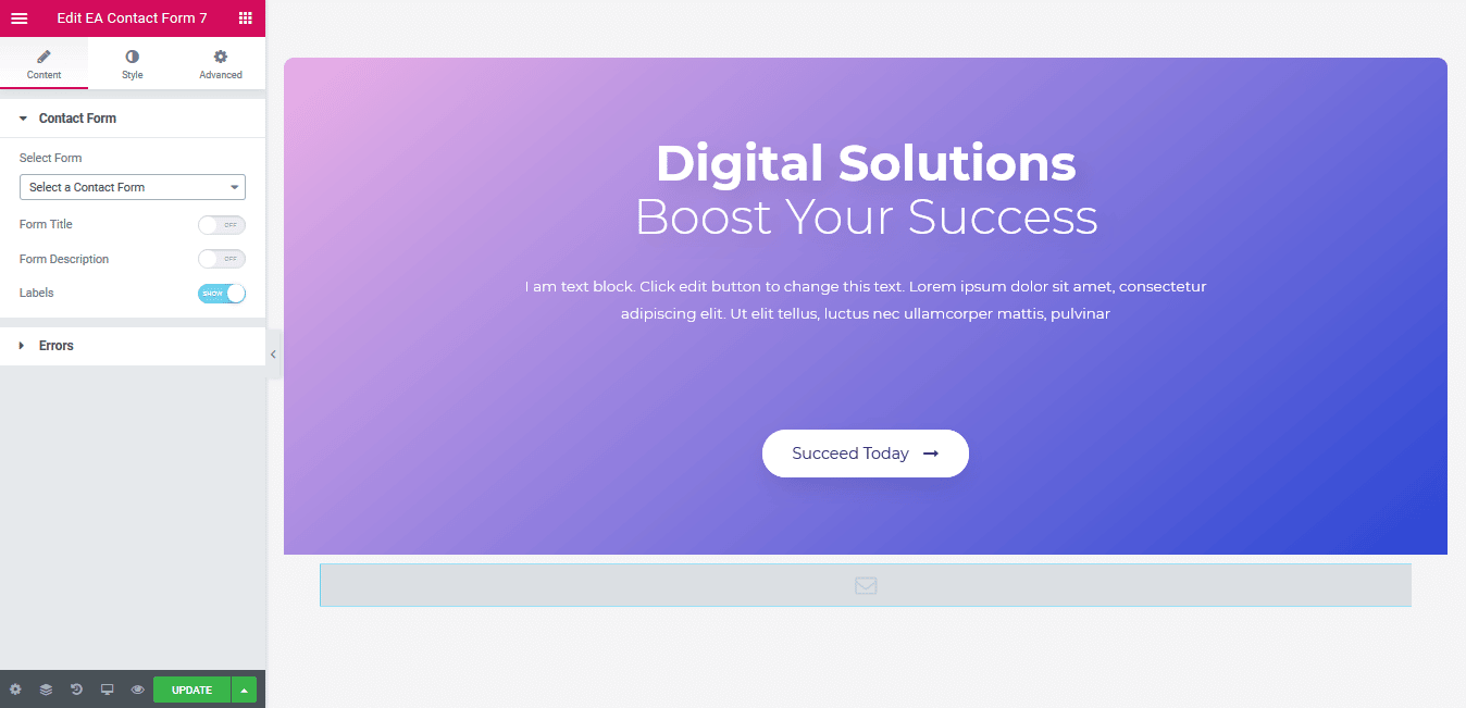 Contact Form 7 | Essential Addons for Elementor
