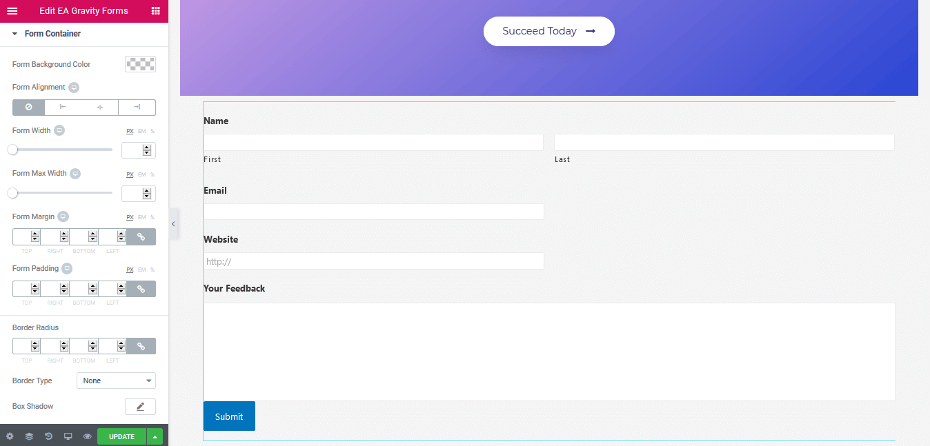 EA Gravity Forms | Essential Addons for Elementor