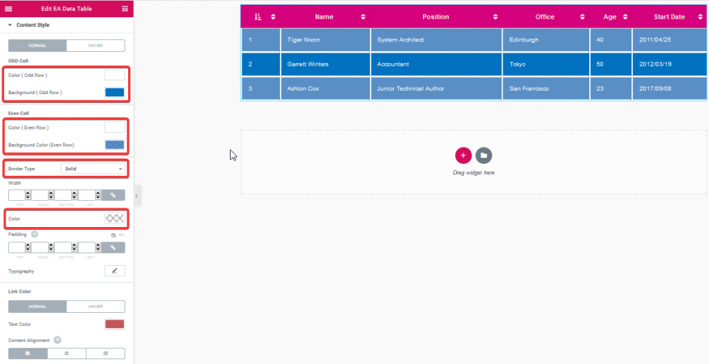 Data Table | Essential Addons for Elementor