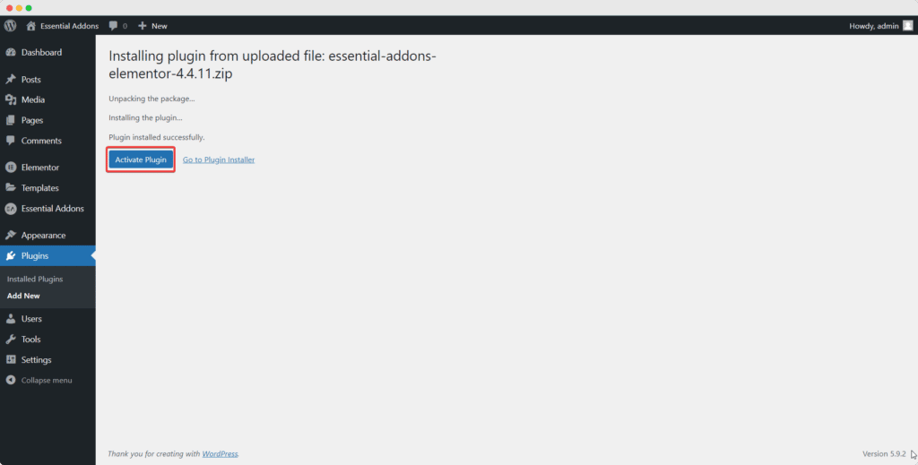 Installing PRO version | Essential Addons for Elementor