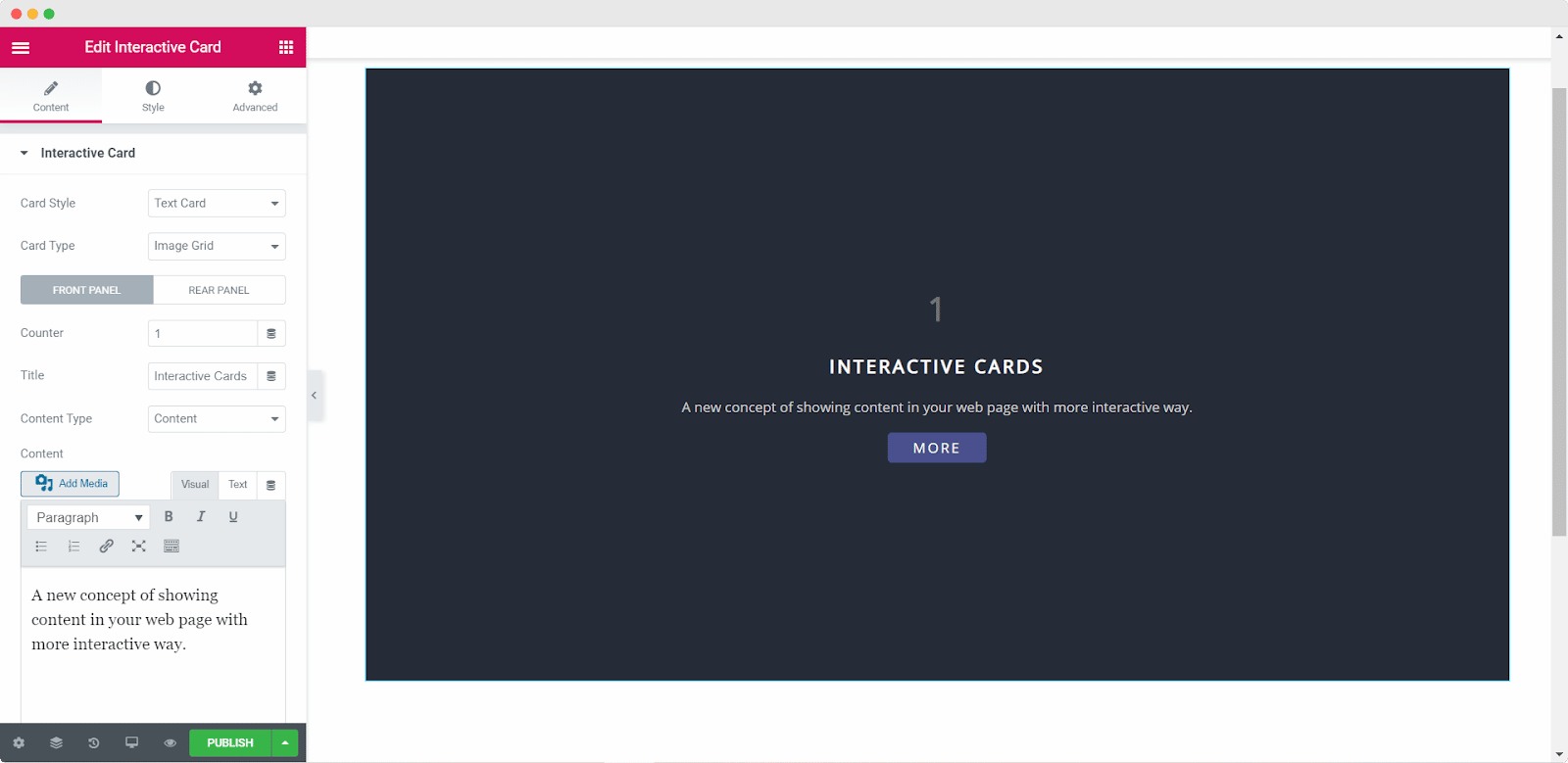 Interactive Cards | Essential Addons for Elementor