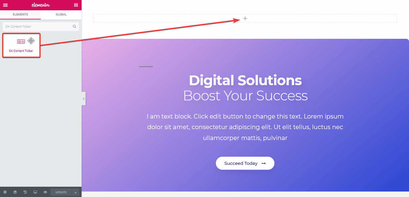 Content Ticker | Essential Addons for Elementor