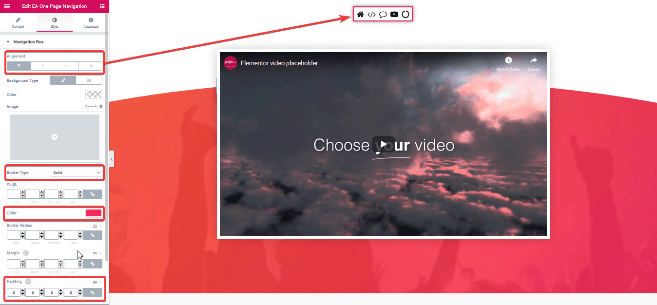 One Page Navigation | Essential Addons for Elementor