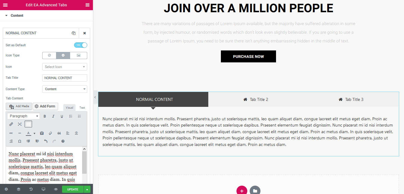 Nested Advanced Tabs | Essential Addons for Elementor