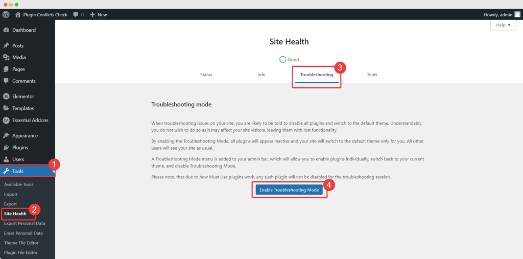 How to Check for Plugin Conflicts on My Website? | Essential Addons for Elementor