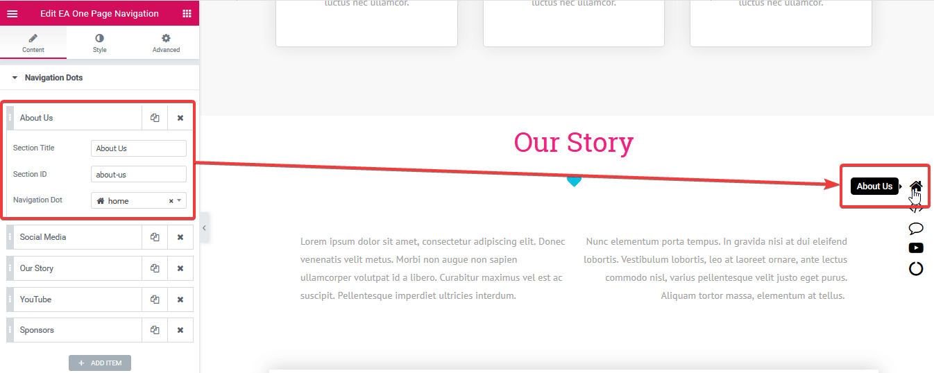 How can I Configure EA One Page Navigation on My Website? | Essential ...