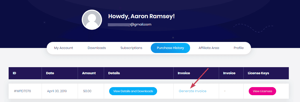 Print Invoice | Essential Addons for Elementor