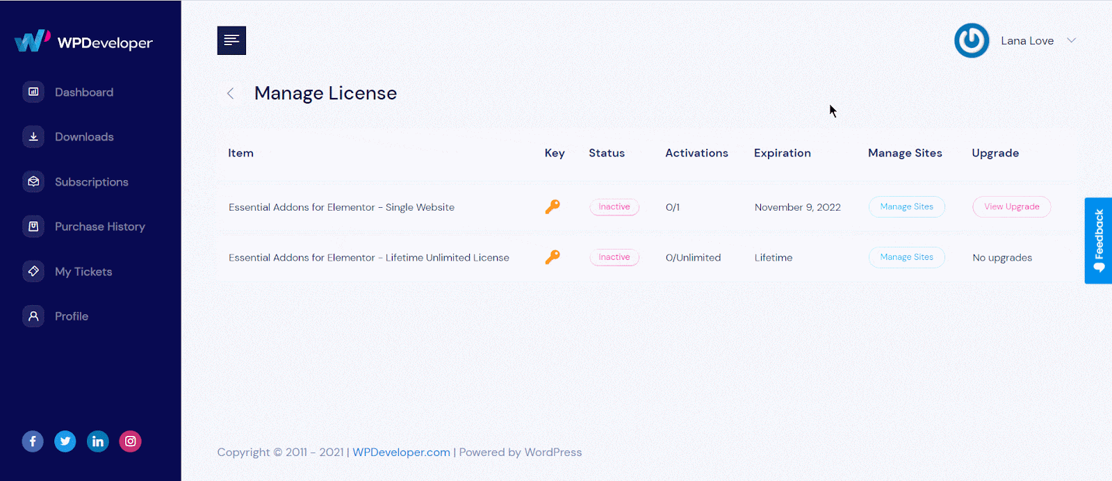 Upgrade License | Essential Addons for Elementor