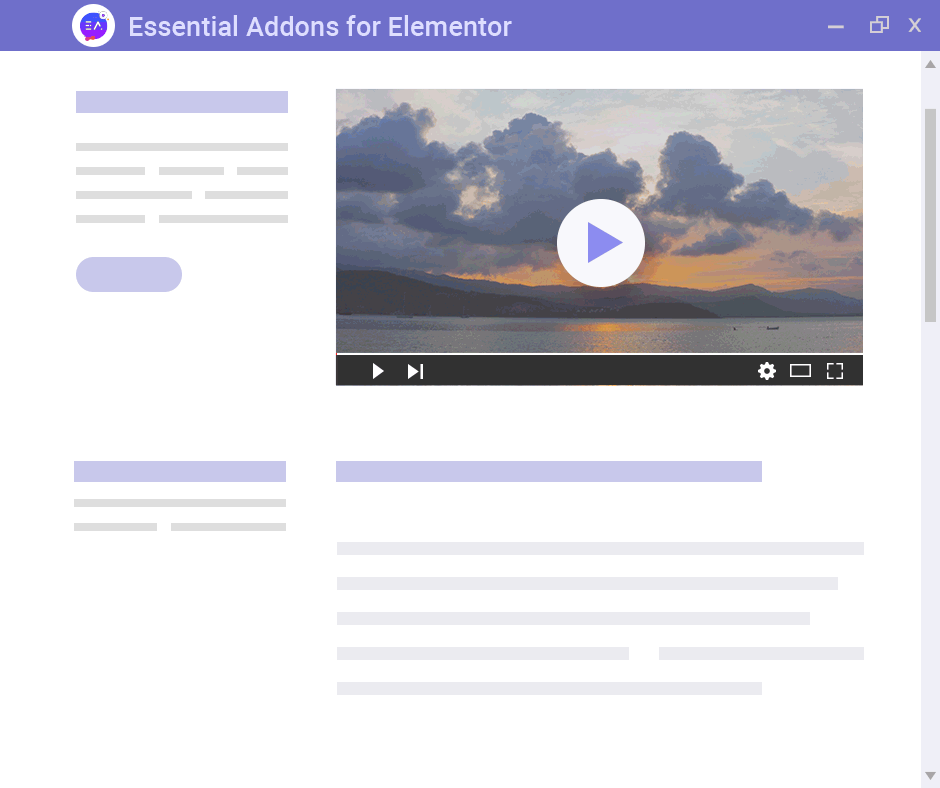 Sticky Video | Essential Addons for Elementor