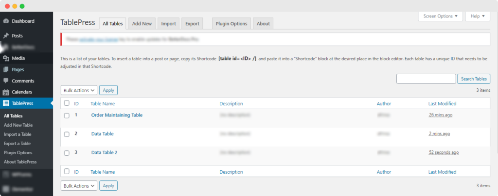 EA for Elementor Advanced Data Table: Google Sheet, TablePress ...