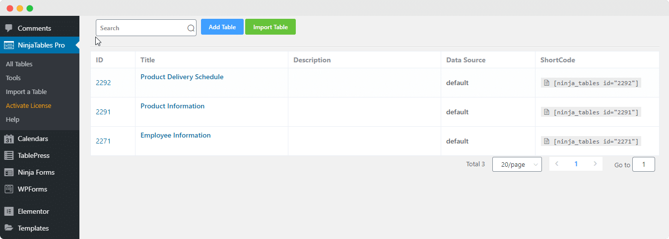EA for Elementor Advanced Data Table: Google Sheet, TablePress & NinjaTables Integrations ...