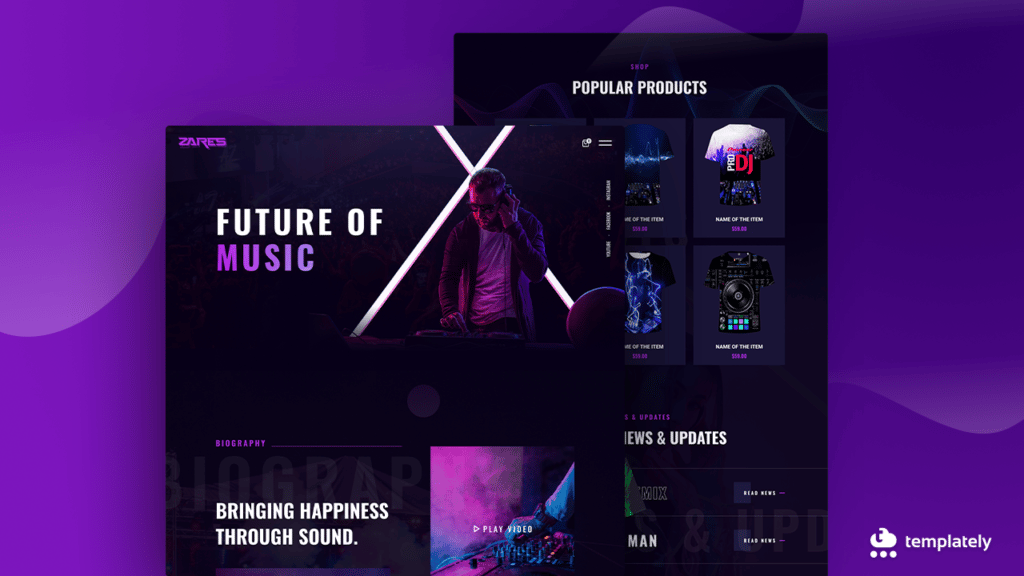 How To Create Website For Your Own Music Band Without Any Coding [FREE ...