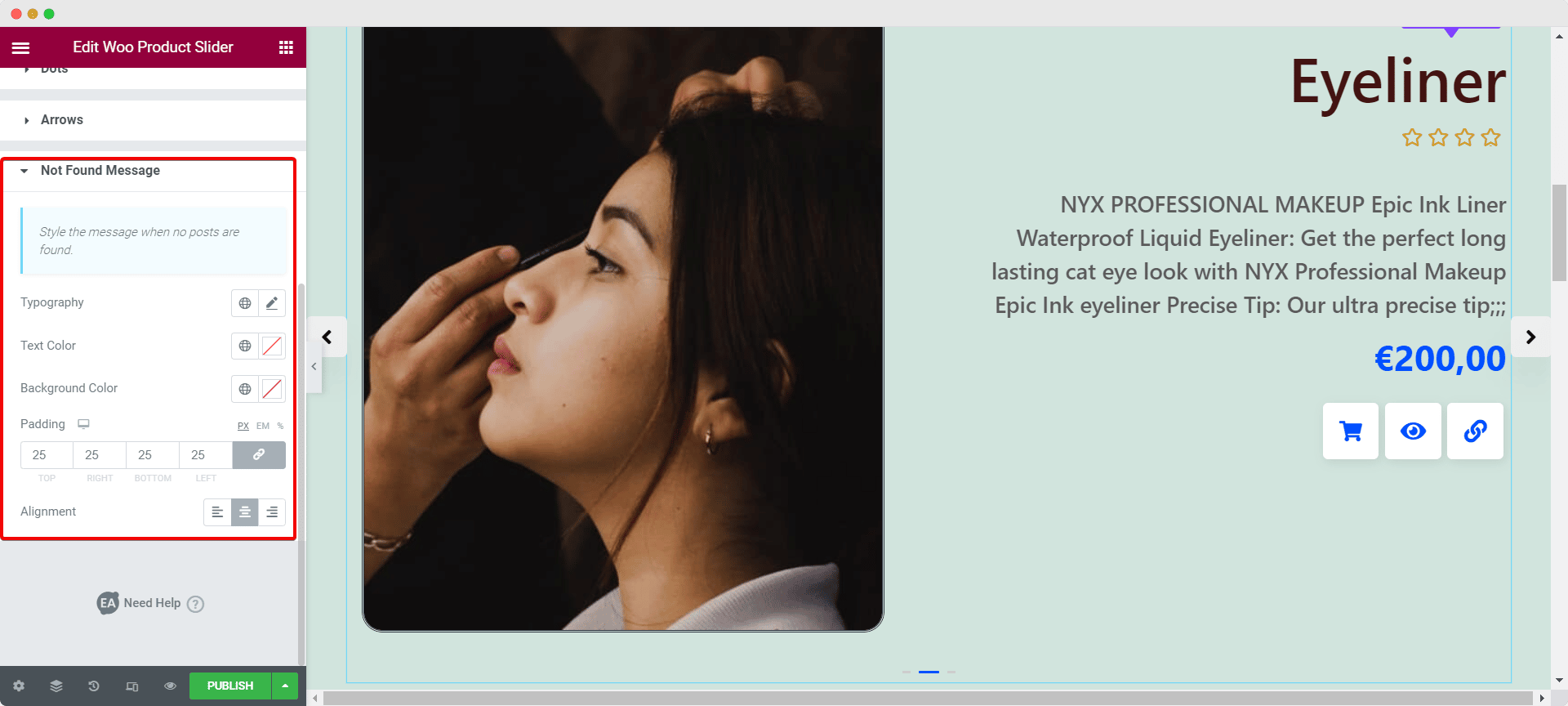 Woo Product Slider | Essential Addons for Elementor