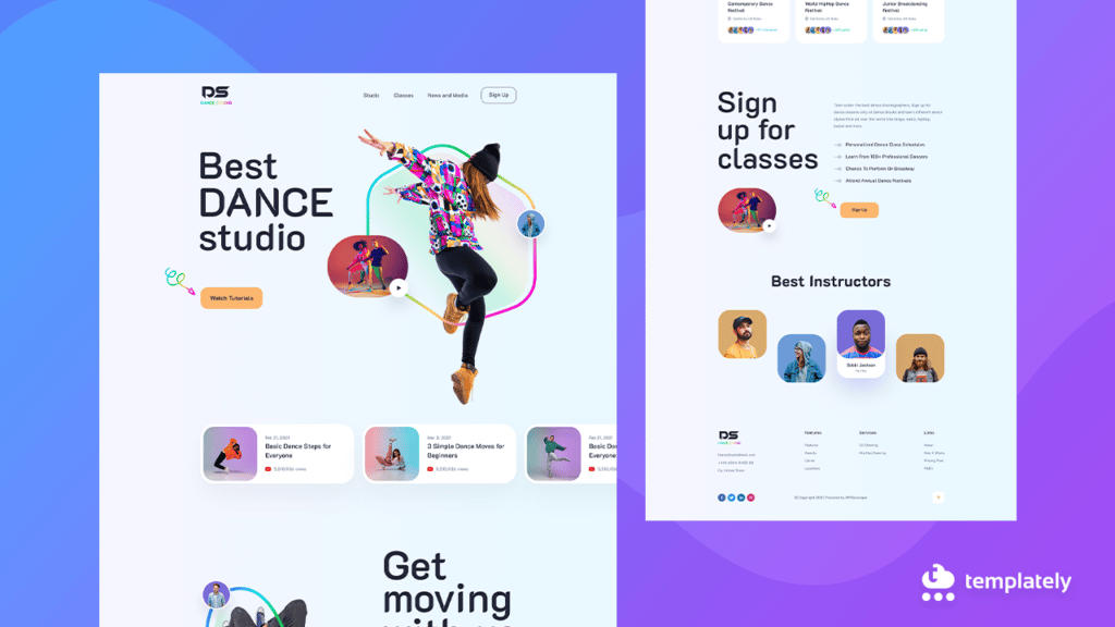 How To Get Dance Website Template For FREE & Create Without Any Coding