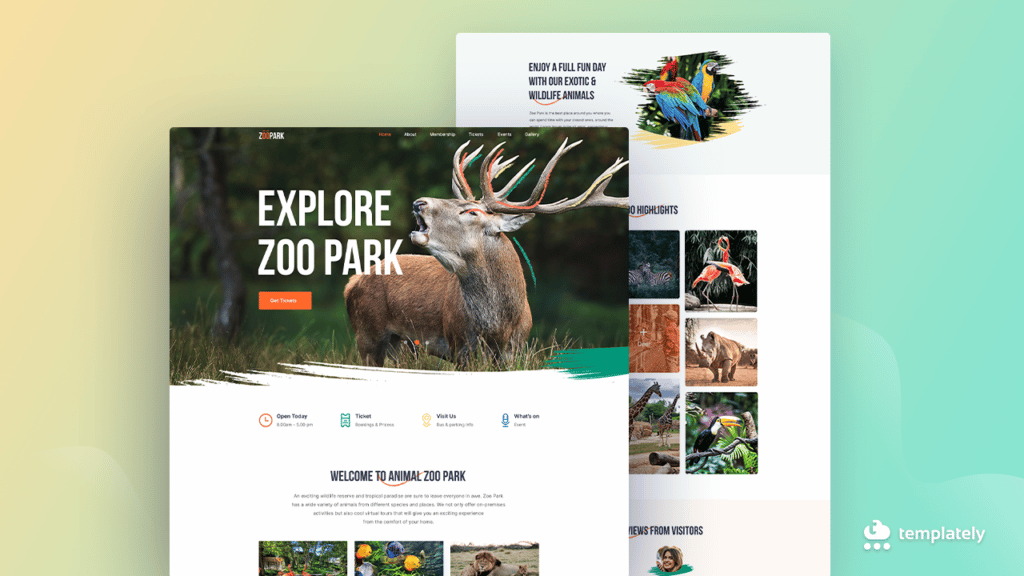 How To Create A Safari Or Zoo Website In WordPress Using Elementor ...