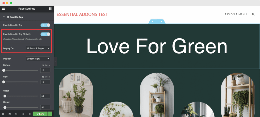 EA Scroll To Top | Essential Addons for Elementor