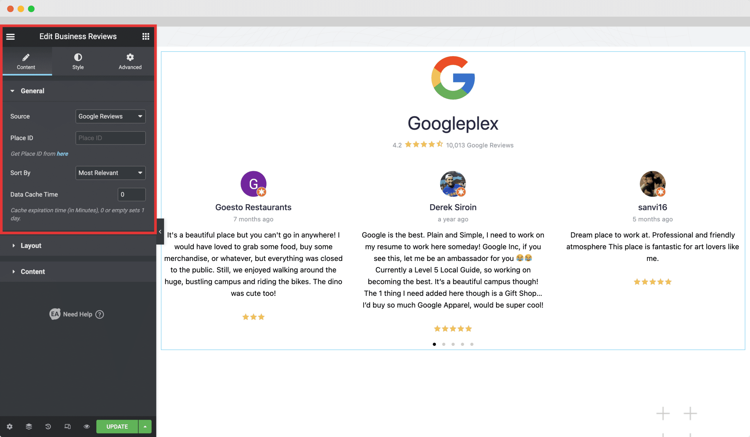 EA Business Reviews | Essential Addons for Elementor
