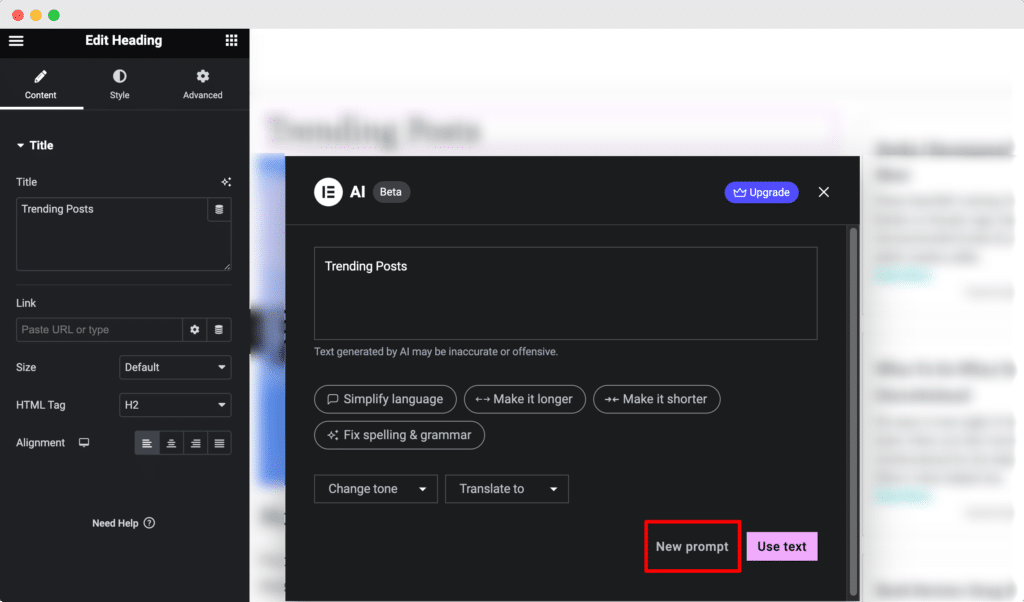 Elementor AI: How to Use it & Transform The Way You Design Websites ...