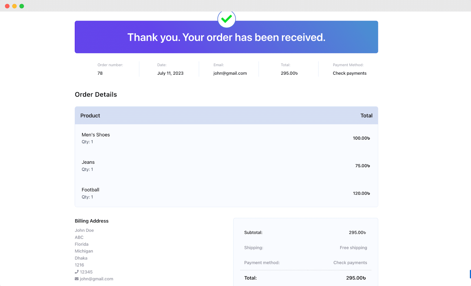 EA Woo Thank You | Essential Addons for Elementor