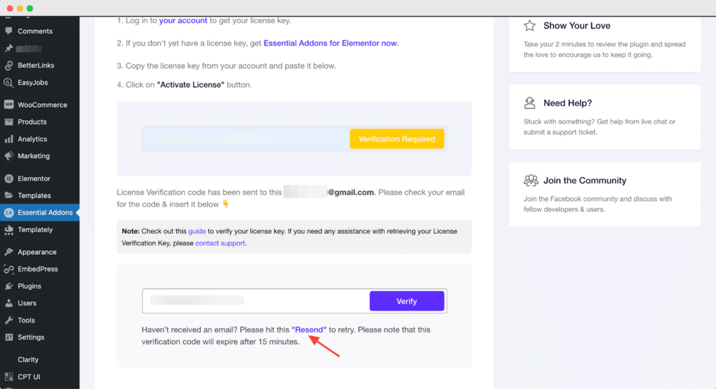 How To Verify Essential Addons PRO License Key & Authenticate ...