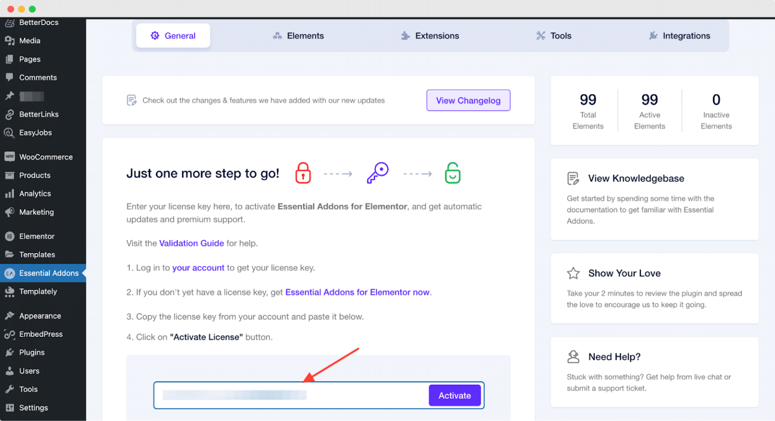 How To Verify Essential Addons PRO License Key & Authenticate? | Essential Addons for Elementor