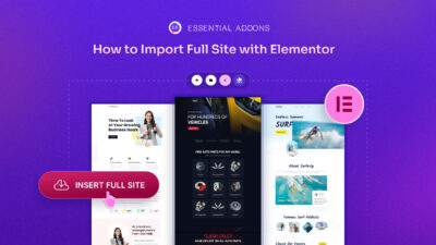 How to Import Complete Template Pack with Elementor & Build Full Site in 1 Click | Essential ...