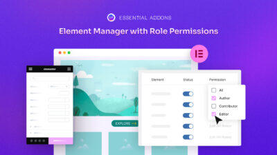 New in Elementor: Boost Performance using Element Manager with Role ...