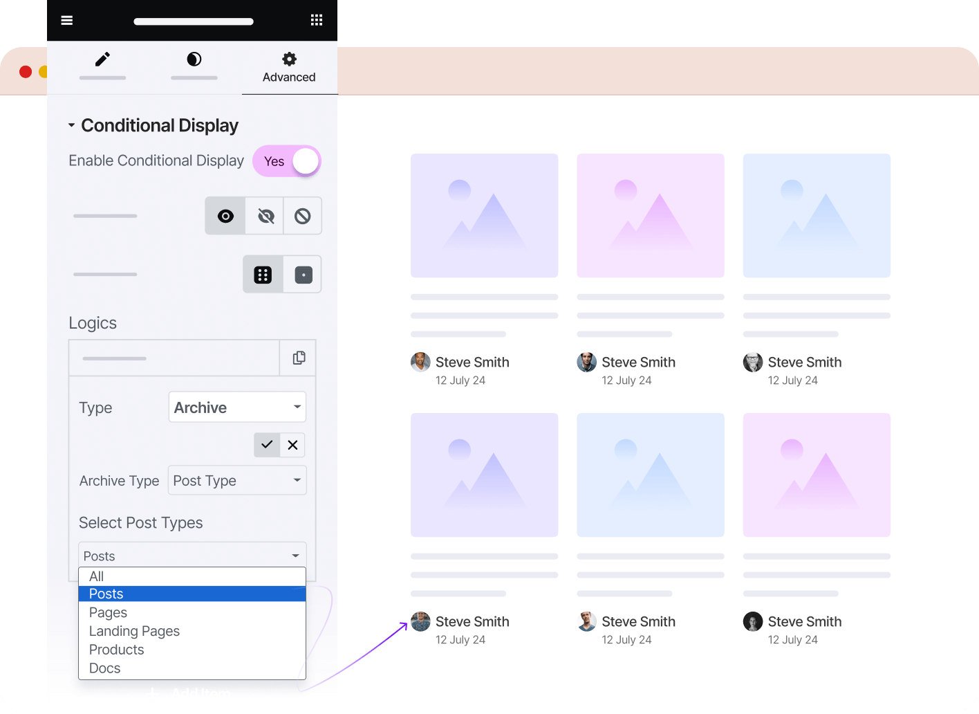 Conditional Display | Essential Addons for Elementor