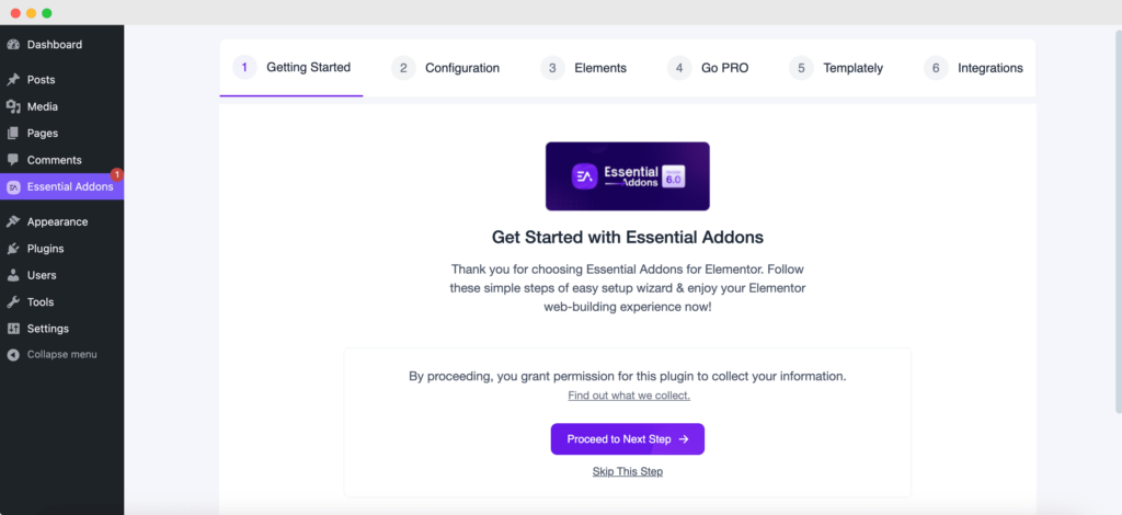 Installing Plugin | Essential Addons for Elementor