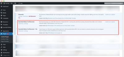 Installing PRO version | Essential Addons for Elementor