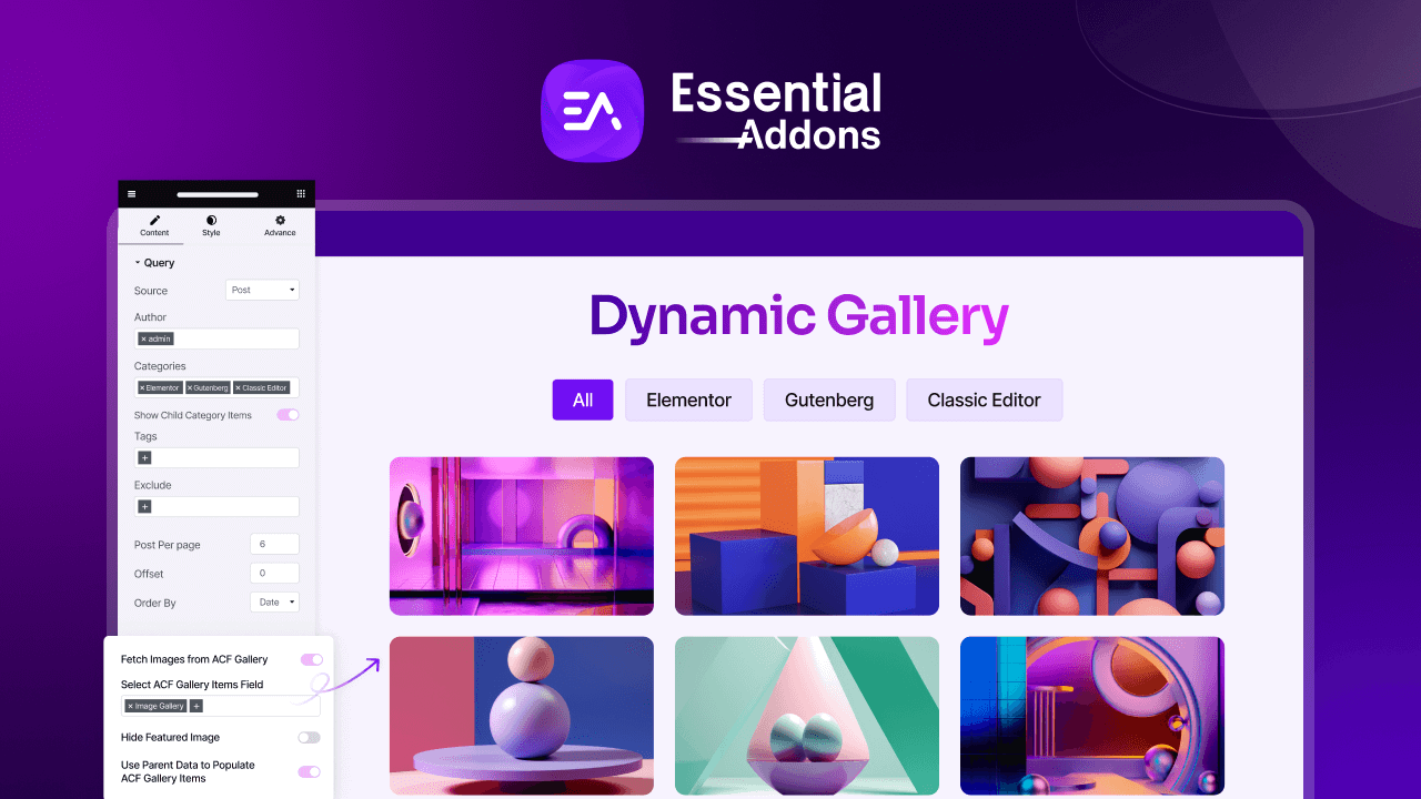 Dynamic gallery | Essential Addons for Elementor