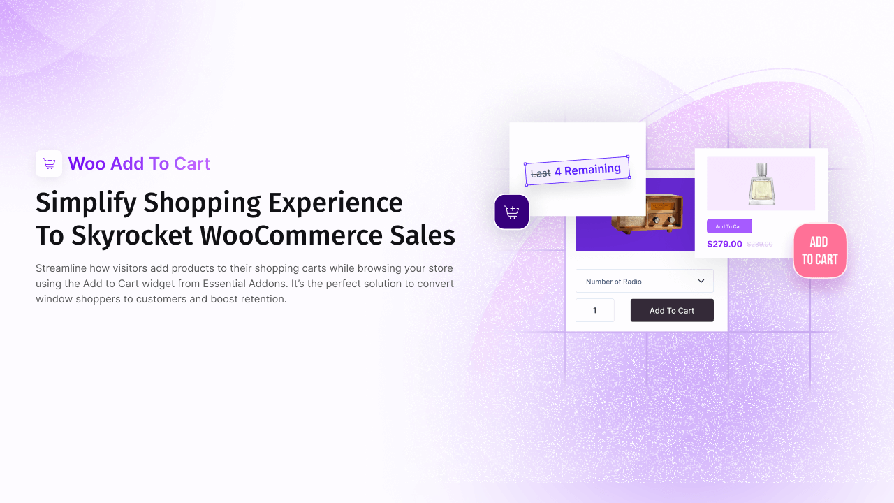 Woo Add To Cart | Essential Addons for Elementor