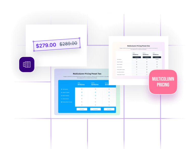 Multicolumn Pricing Table | Essential Addons for Elementor