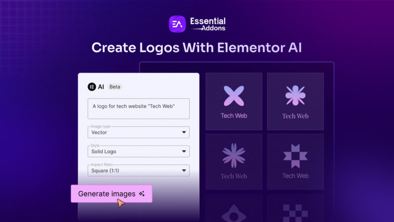 Elementor AI Guide: How to Automatically Create AI Logos [2025 ...