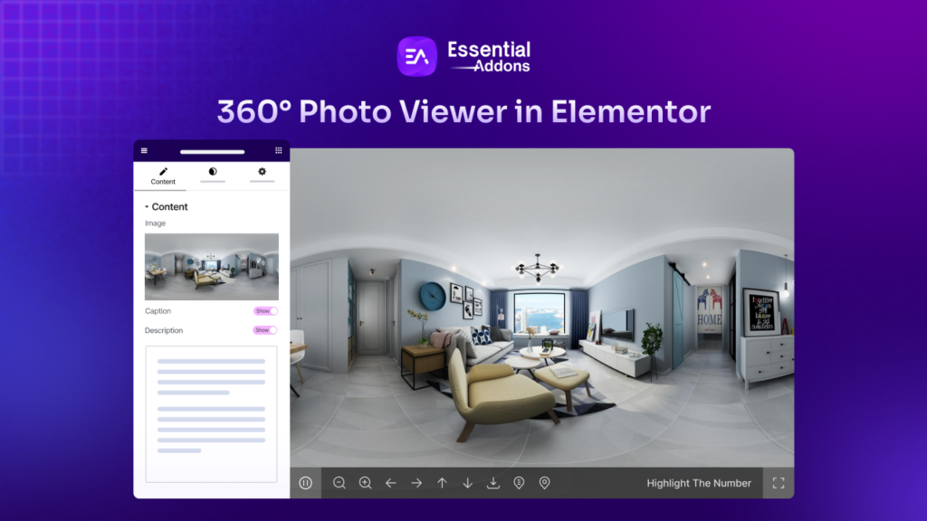 How to Add a 360 Photo Viewer for Elementor & Transform Web Visuals ...