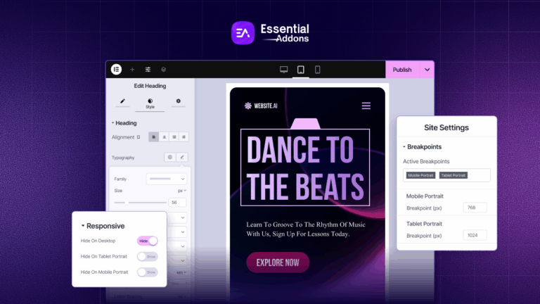 How to Fix Elementor Responsive Design Issues on Mobile & Tablet | Essential Addons for Elementor